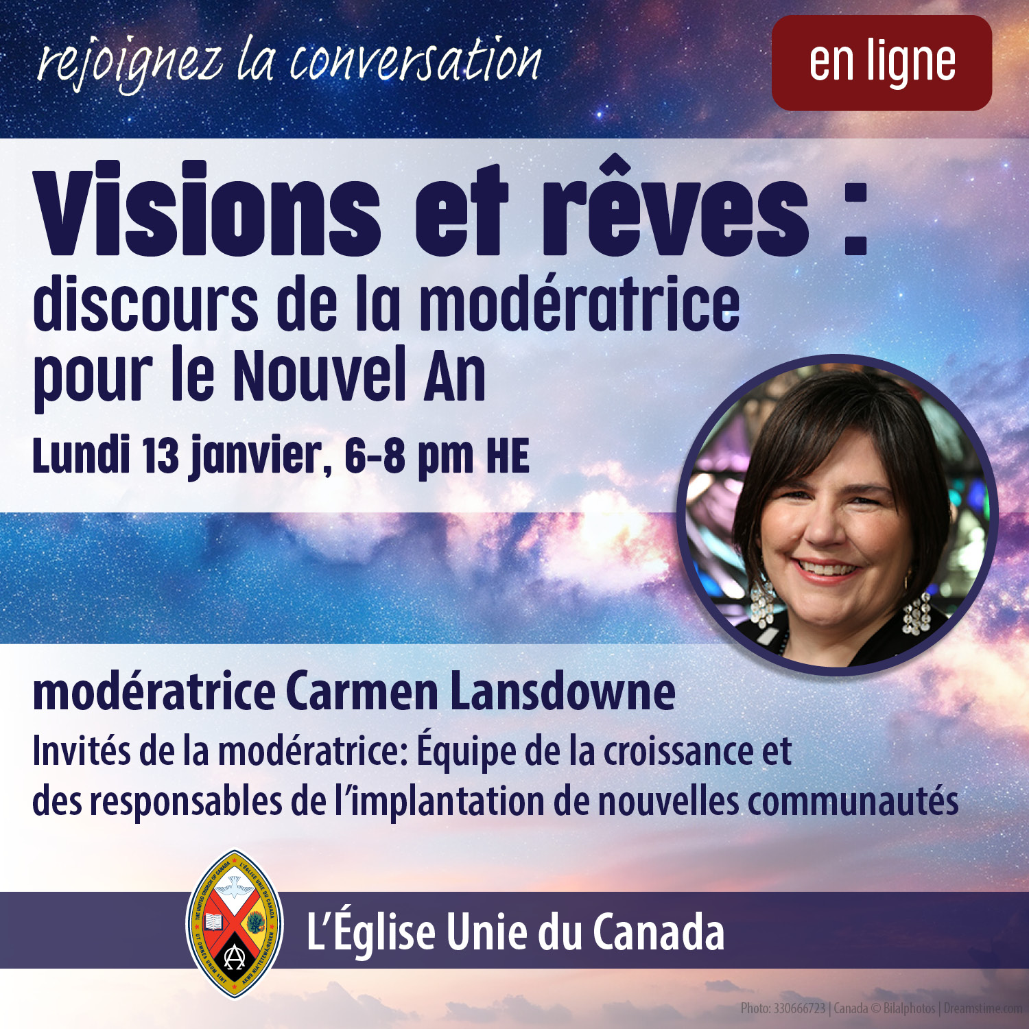 Visions et rêves : discours de la modératrice pour le Nouvel An