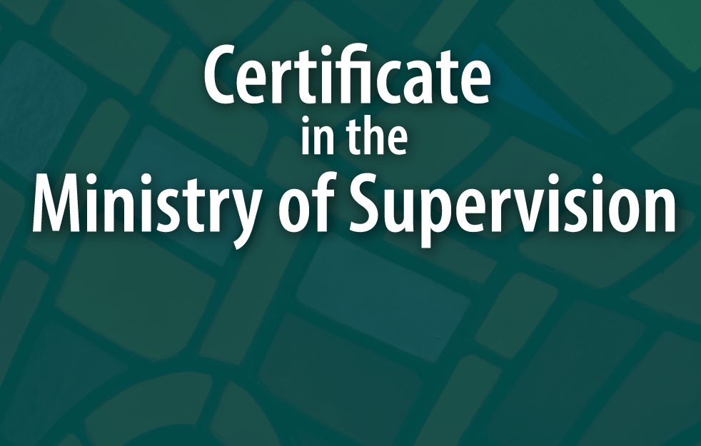 Certificate in Ministry of Supervision